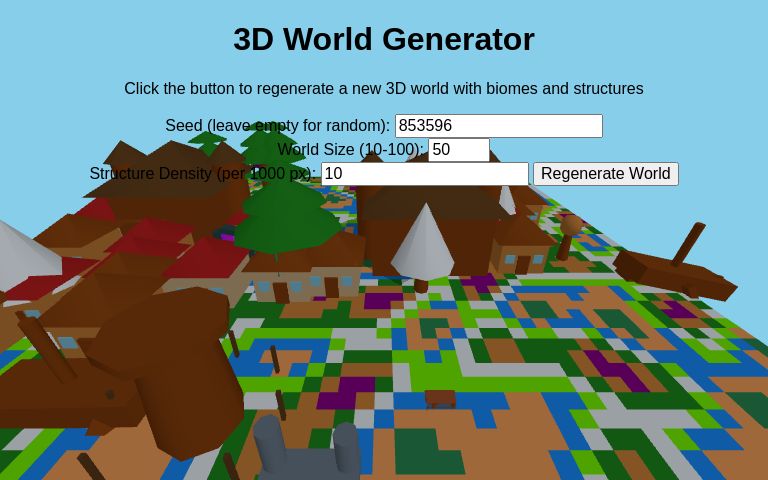 3D World Generator