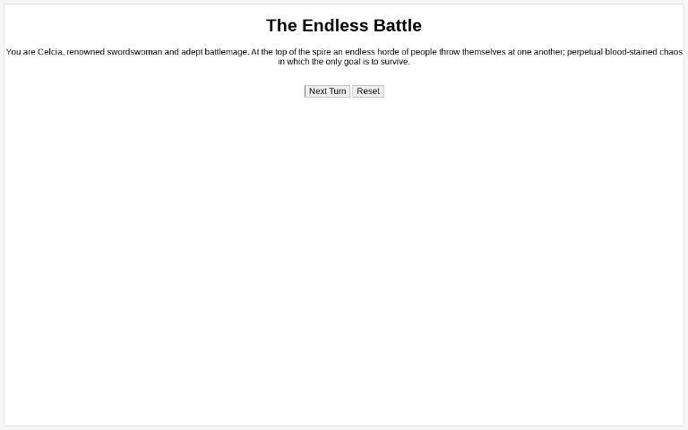 The Endless Battle ― Perchance Generator