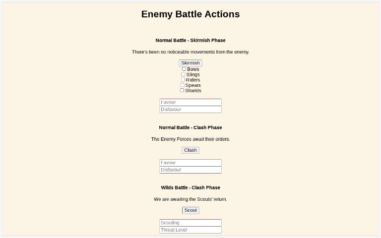 Enemy Battle Actions ― Perchance Generator