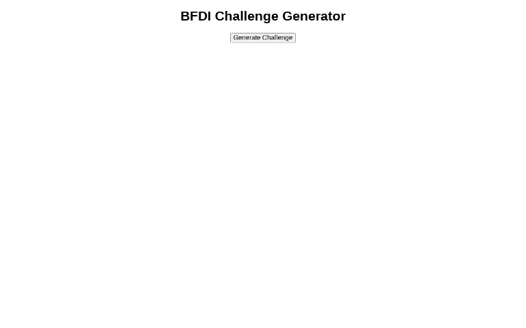 BFDI Challenge Generator