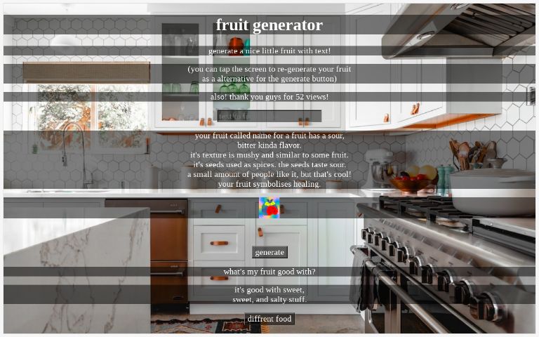 fruit gen !! ― Perchance Generator