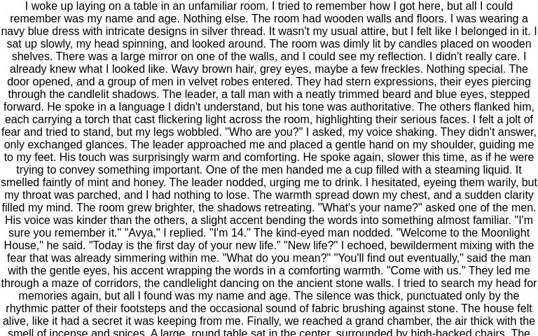 Enlightened Story ― Perchance Generator