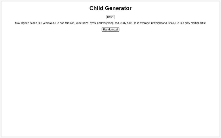Child Generator