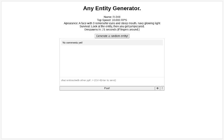 Any Entity Generator.