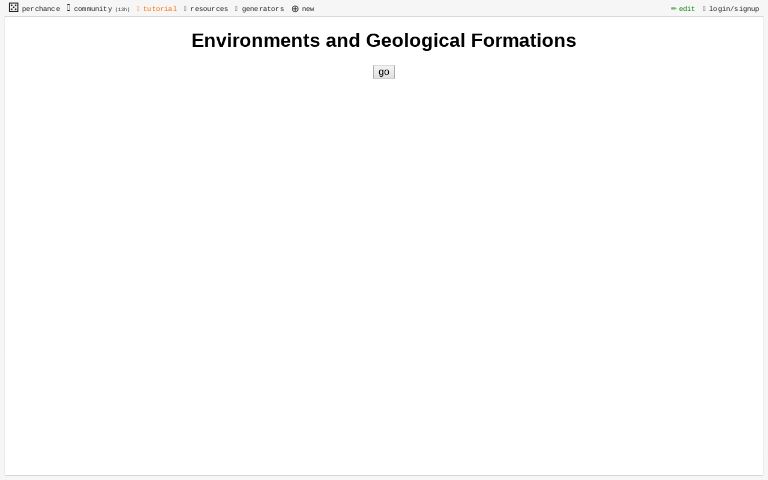 Environments and Geological Formations ― Perchance Generator