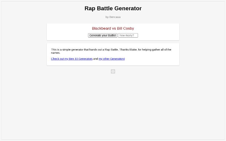 Rap Battle Generator