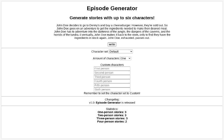 Episode Generator