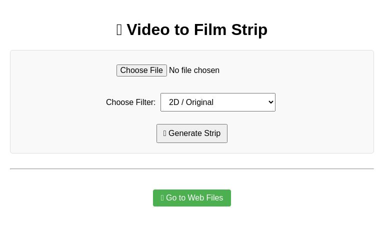 🎞️ Video to Film Strip ― Perchance Generator