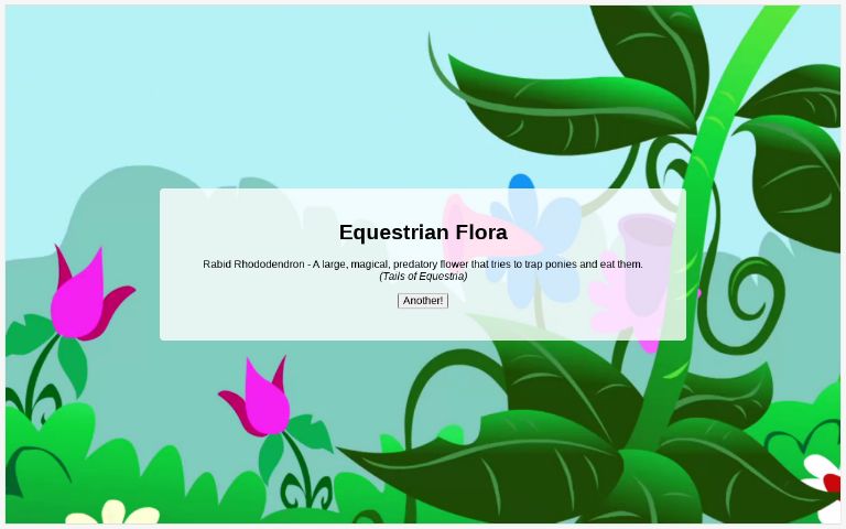 Equestrian Flora ― Perchance Generator