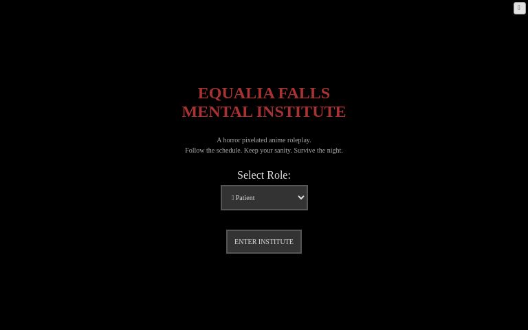 Equalia Falls Mental Institute ― Perchance Generator