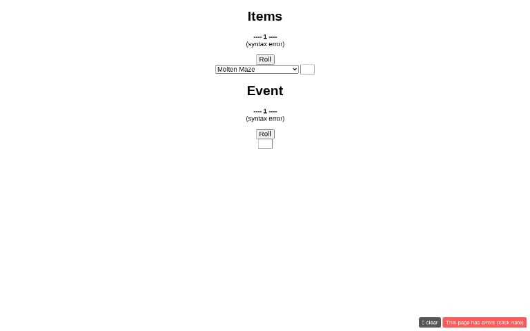 Items ― Perchance Generator