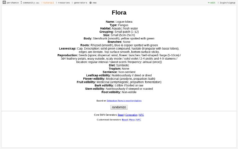 Flora ― Perchance Generator