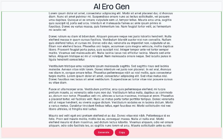 AI Ero Gen ― Perchance Generator