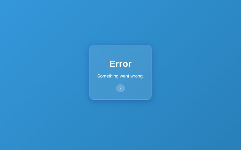 Error ― Perchance Generator