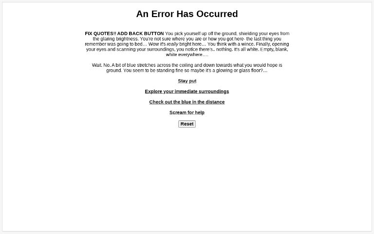 An Error Has Occurred ― Perchance Generator