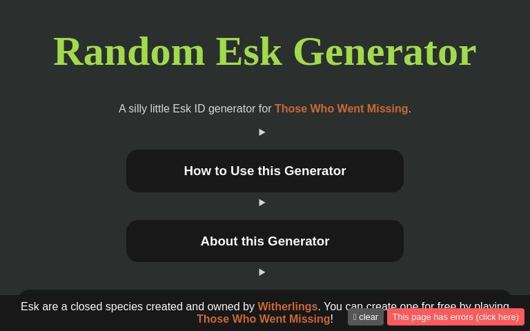 Random Esk Generator