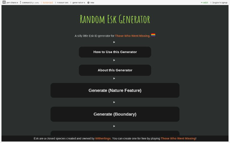 Random Esk Generator