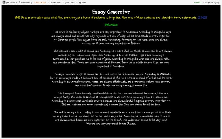 Essay Generator