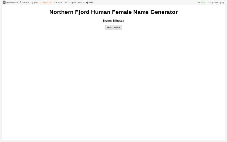Generic Human Name Generator