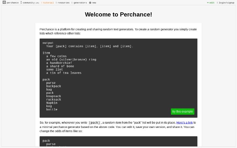 Create a Random Generator - Perchance.org