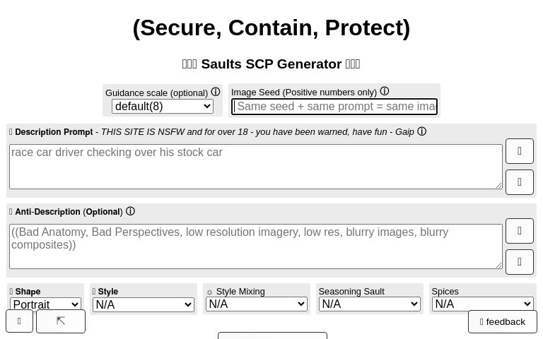 (Secure, Contain, Protect) ― Perchance Generator
