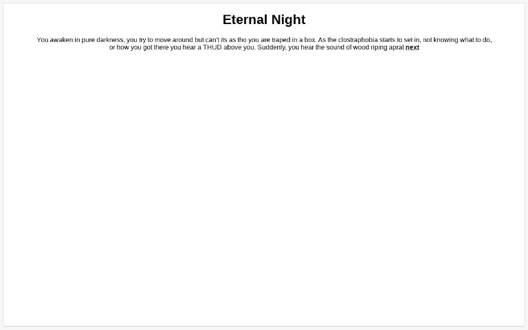 Eternal Night ― Perchance Generator
