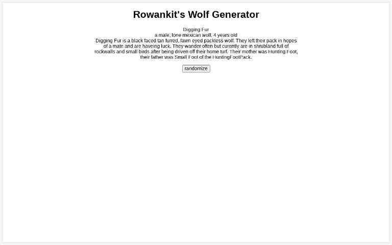 Rowankit's Wolf Generator