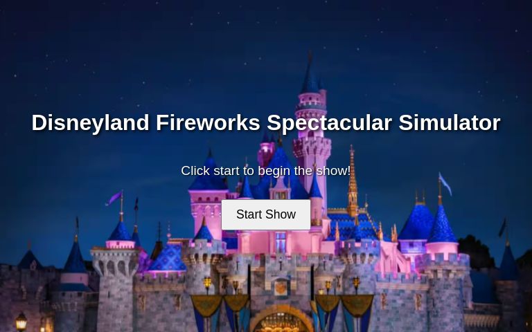 Disneyland Fireworks Spectacular Simulator ― Perchance Generator