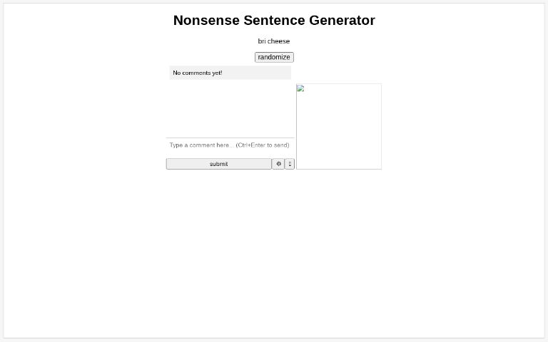 Nonsense Sentence Generator