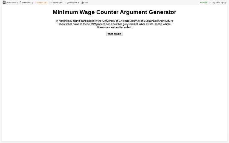 Minimum Wage Counter Argument Generator