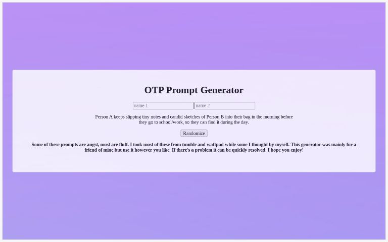 OTP Prompt Generator