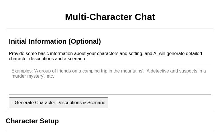 Multi-Character Chat