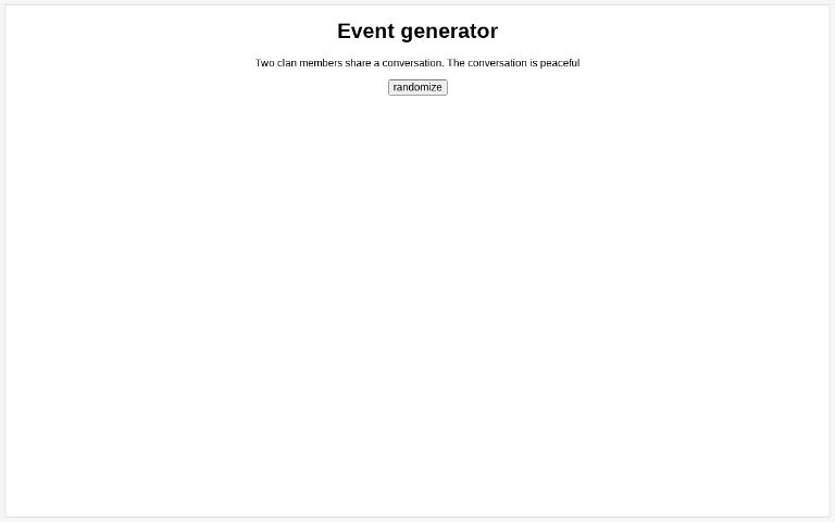 Event generator