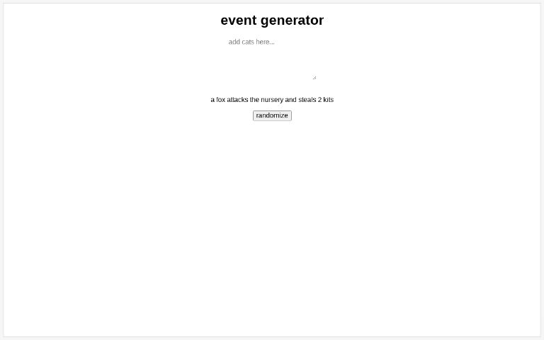 event generator