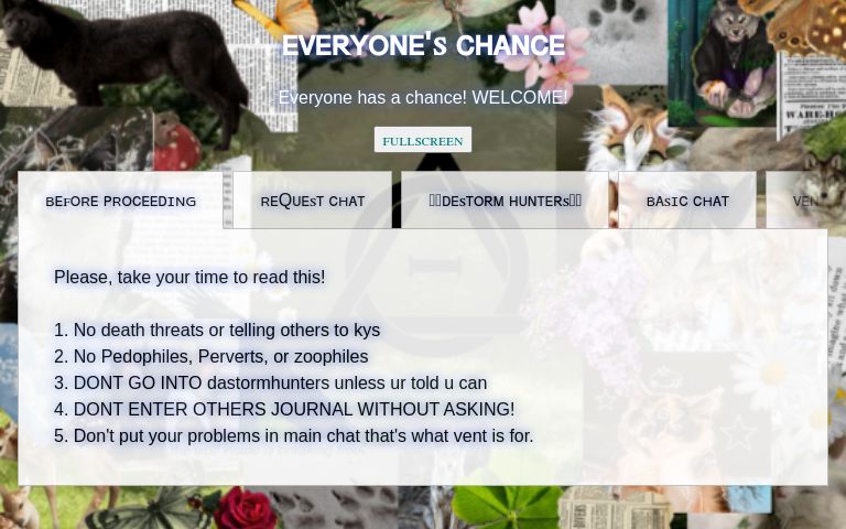 ᴇᴠᴇʀʏᴏɴᴇ'ꜱ ᴄʜᴀɴᴄᴇ ― Perchance Generator