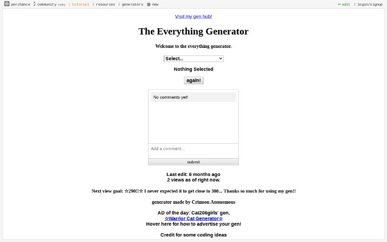 The Everything Generator