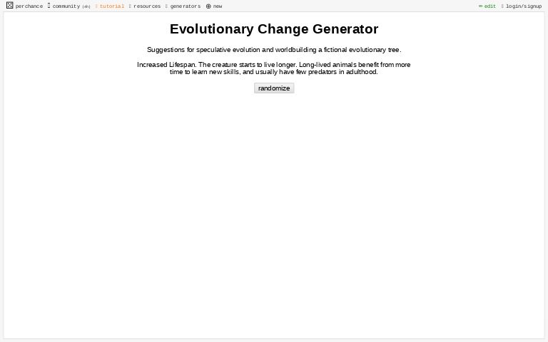Evolutionary Change Generator