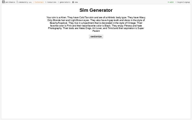 Sim Generator