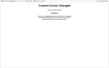 Custom Cursor Example ― Perchance Generator