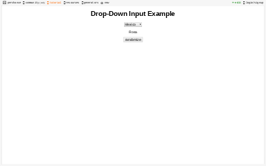 Drop-Down Input Example ― Perchance Generator