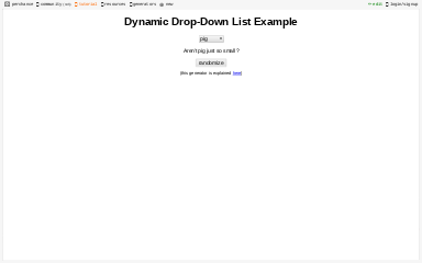 Dynamic Drop-Down List Example ― Perchance Generator