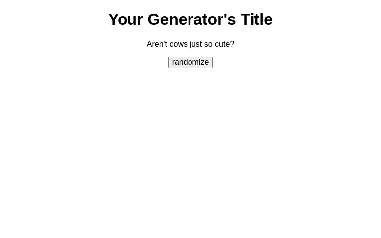 Minimal ― Perchance Generator