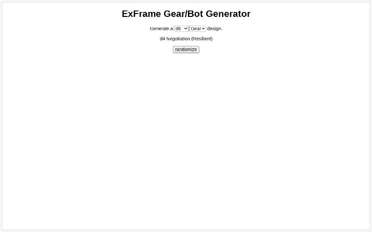 exframe-item-generator