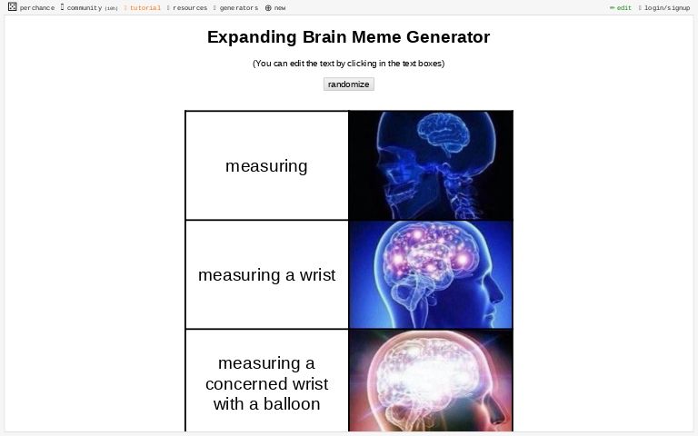 Expanding Brain Meme Generator