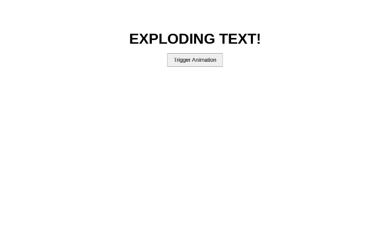 Exploding Text ― Perchance Generator
