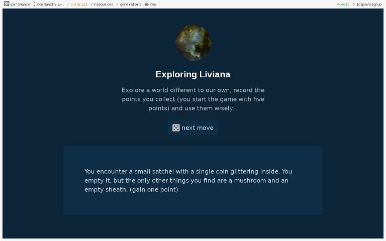 Exploring Liviana ― Perchance Generator