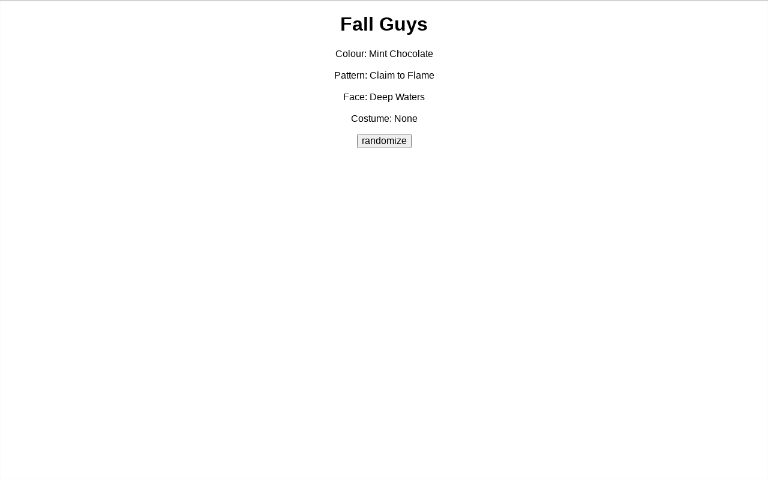 Fall Guys ― Perchance Generator