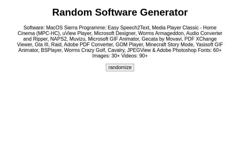 Random Pc Generator