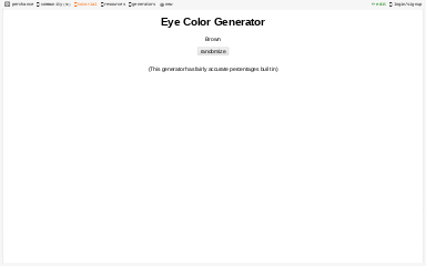 Eye Color Generator