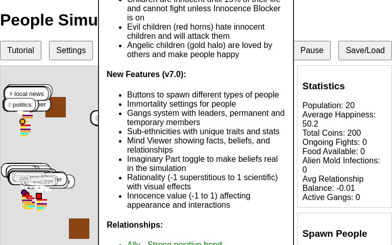 People Simulator 2 ― Perchance Generator